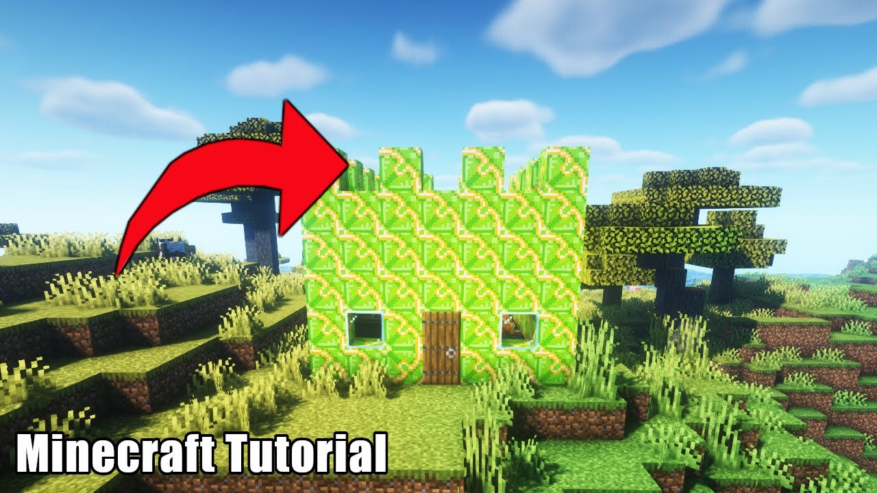 LIME GLAZED TERRACOTTA TINY CASTLE 🟩🏰 | MINECRAFT TUTORIAL 🟩🏰 - YouTube