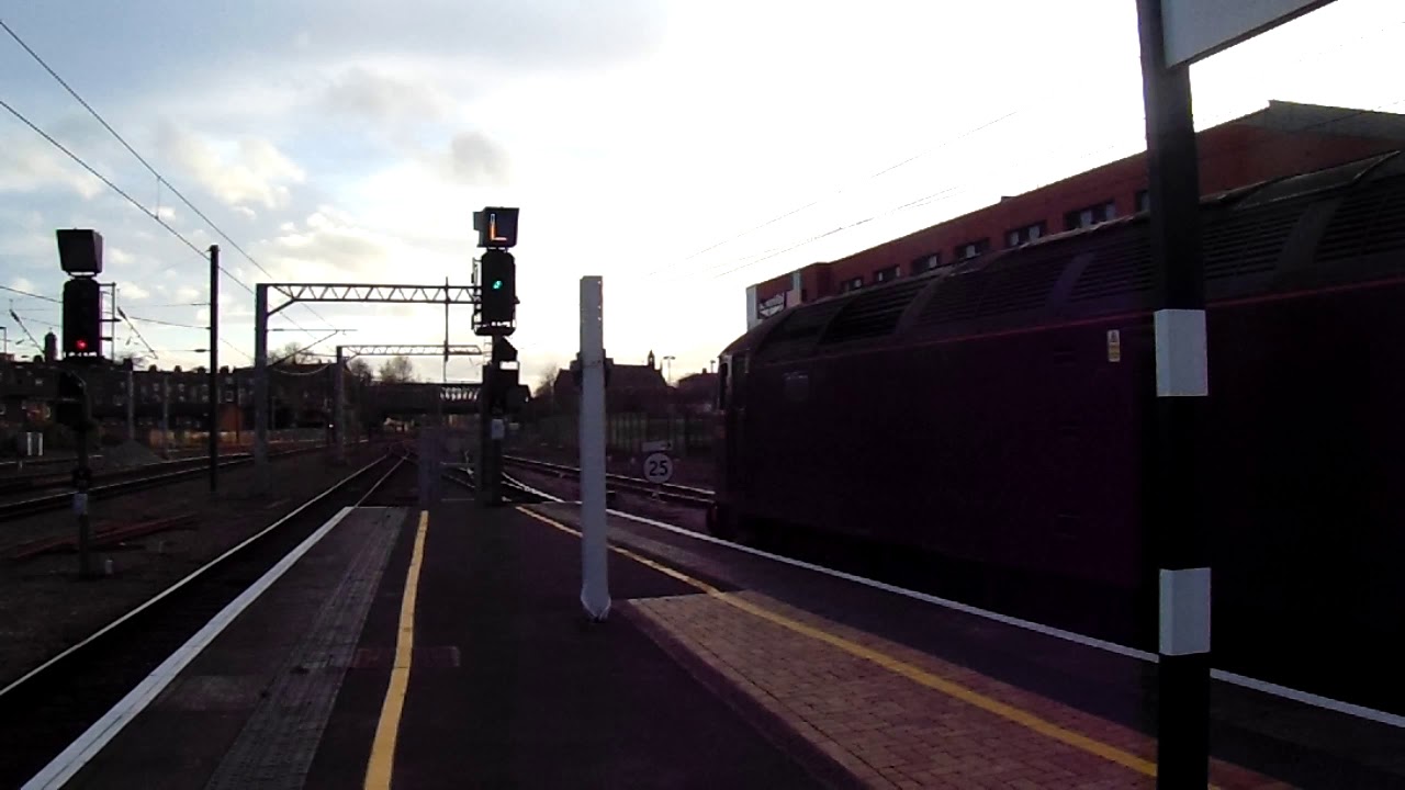 WC class 47 departing york with a 2 tone and clag - YouTube