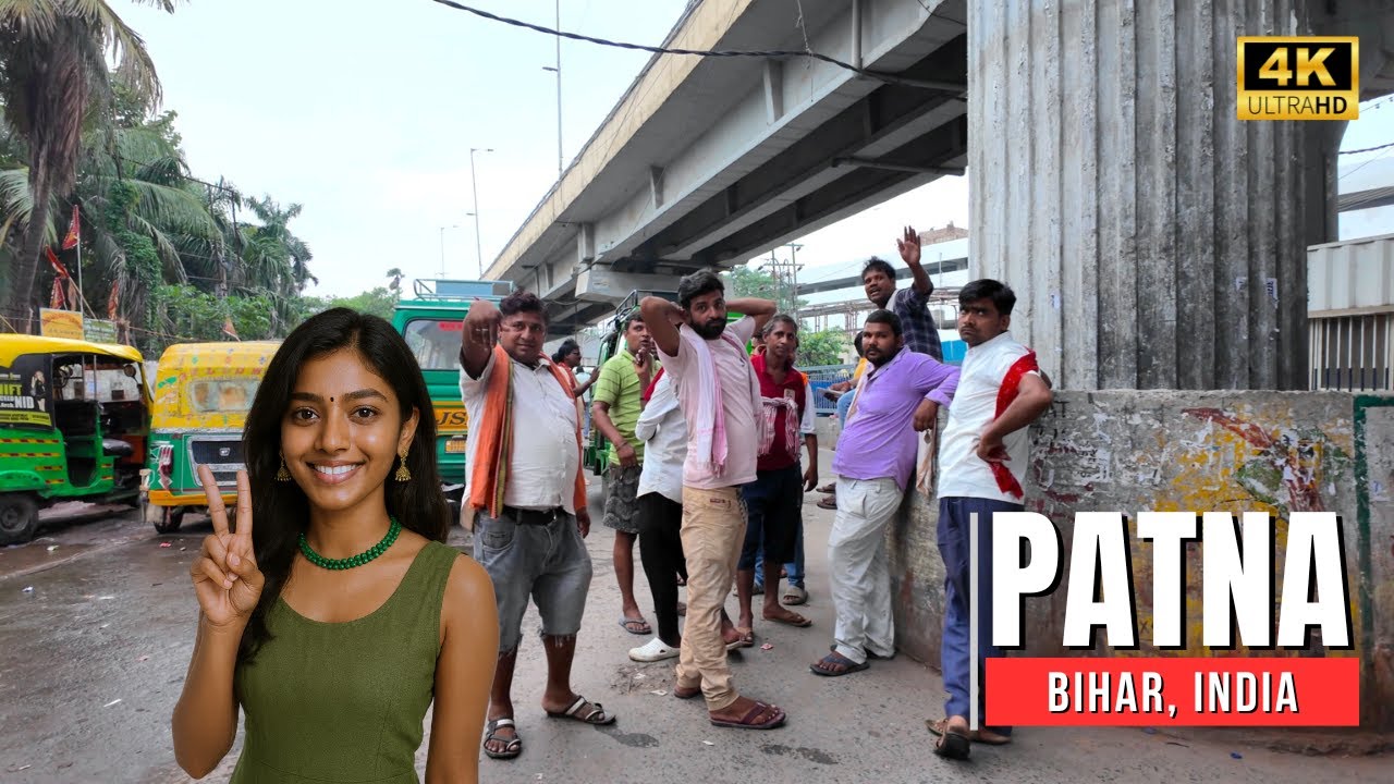 【India Walk 4K】Patna Junction to Amarnath Road | 2024 | Street Walk via ...