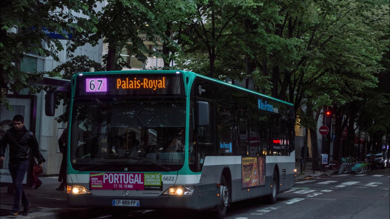 La ligne de bus RATP 67 Palais Royal musée du louvre Stade Charléty ...