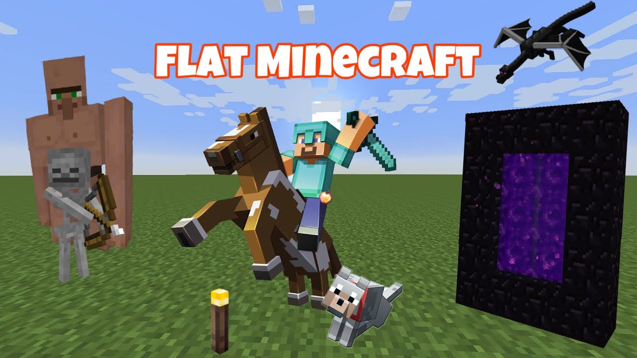 Flat Minecraft Survival || Who Hasn’t done this?? - YouTube