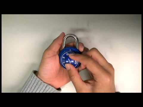 How To Open a Combination Lock - YouTube