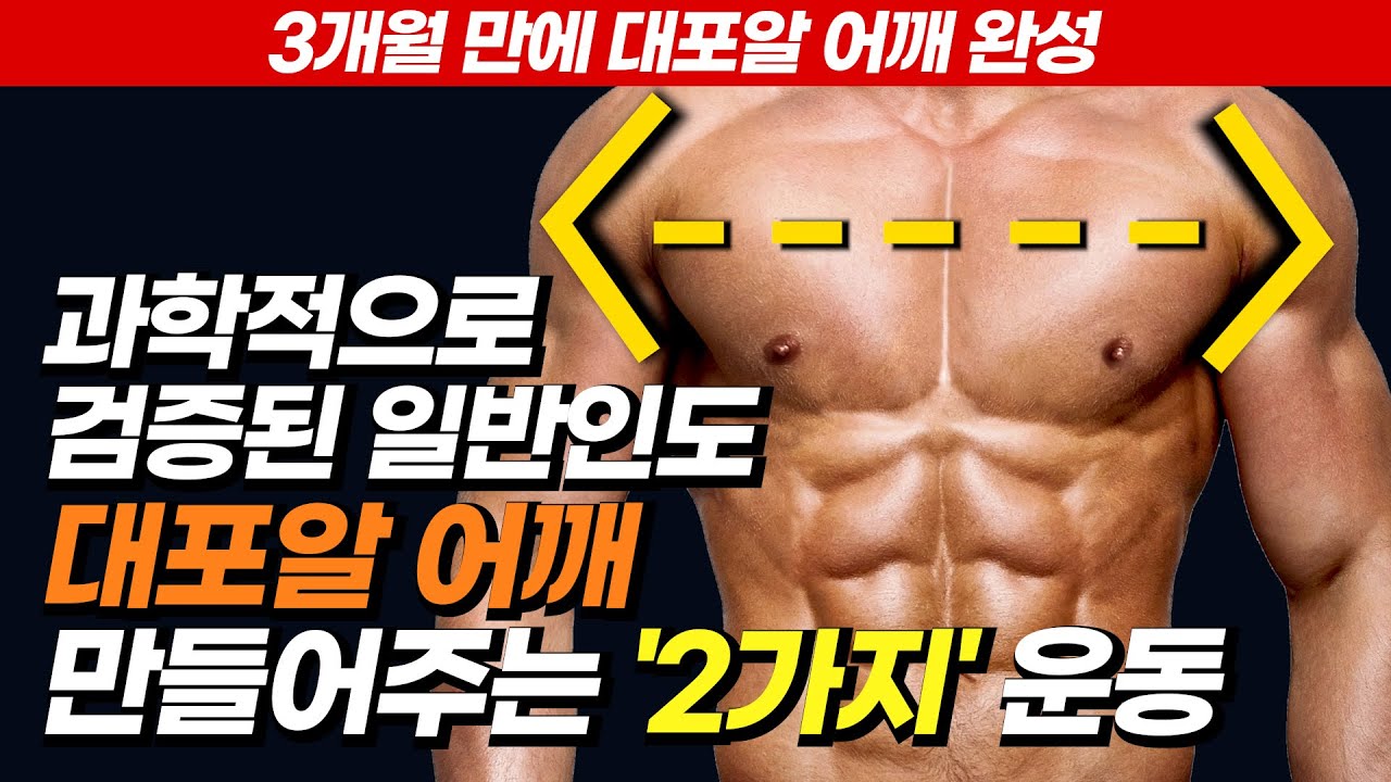 어깨운동 딱 2가지만 하면 3개월 만에 어깨깡패 될 수 있습니다 근육 활성도 기계로 검증된 가장 효율 높은 어깨 운동
