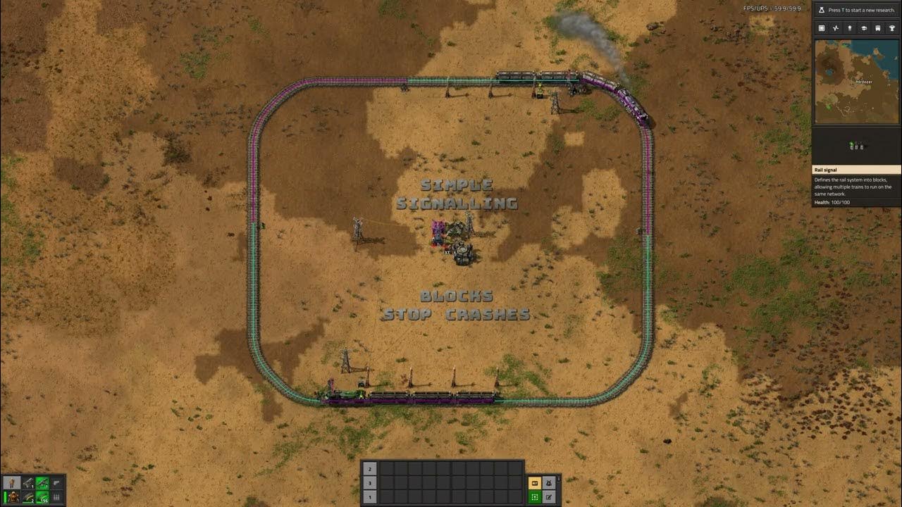 Factorio simple train signals - YouTube