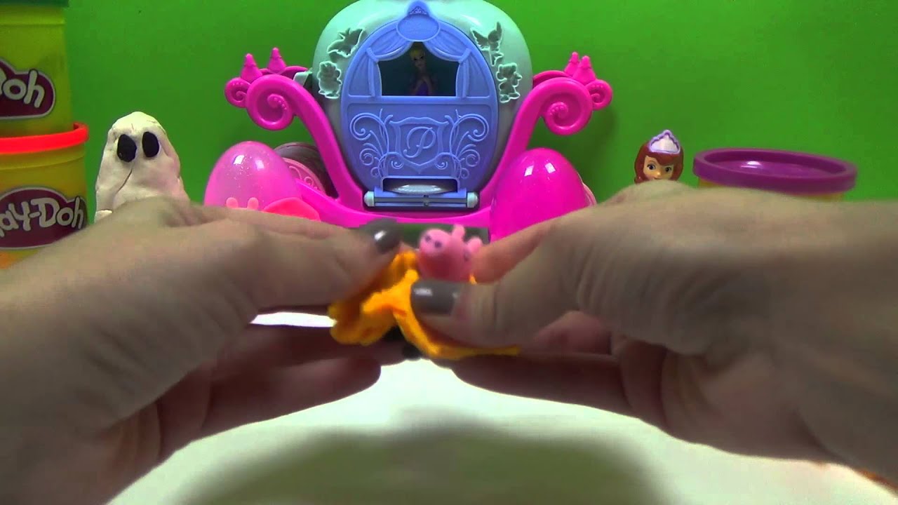Sofia The First Cinderella Peppa Pig George on Halloween Party Episode ...
