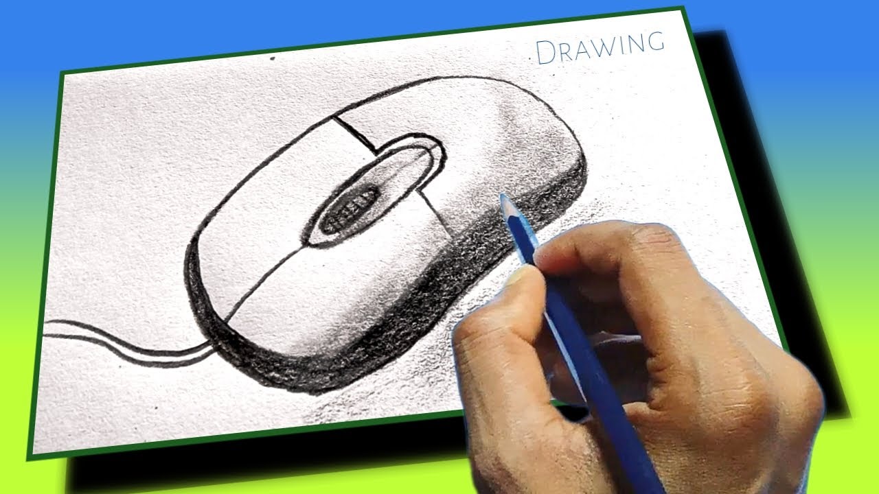Computer Mouse Easy Drawing Tutorial By Pencil | How To Draw | G ...