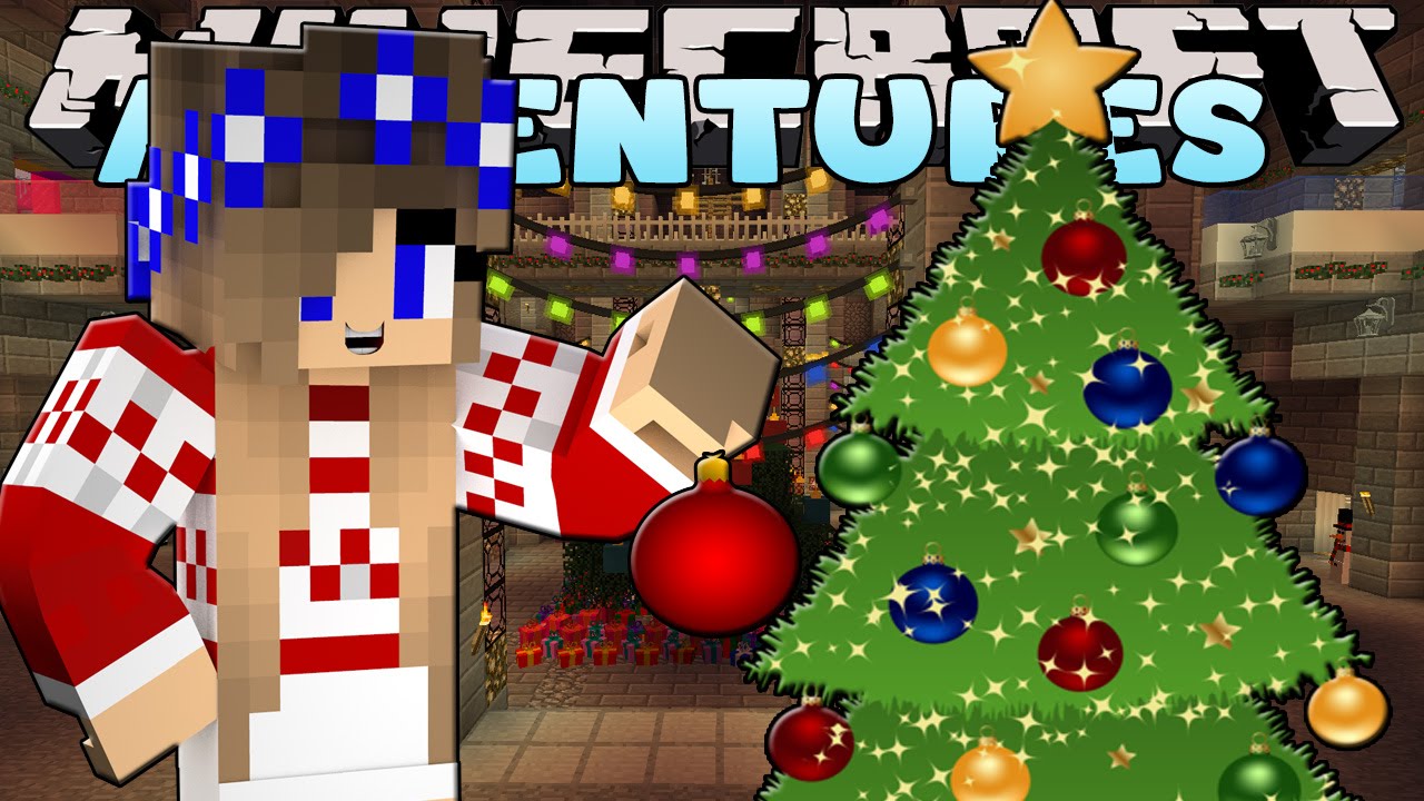 Minecraft-Little Carly Adventures-DECORATING THE CASTLE FOR CHRISTMAS w ...