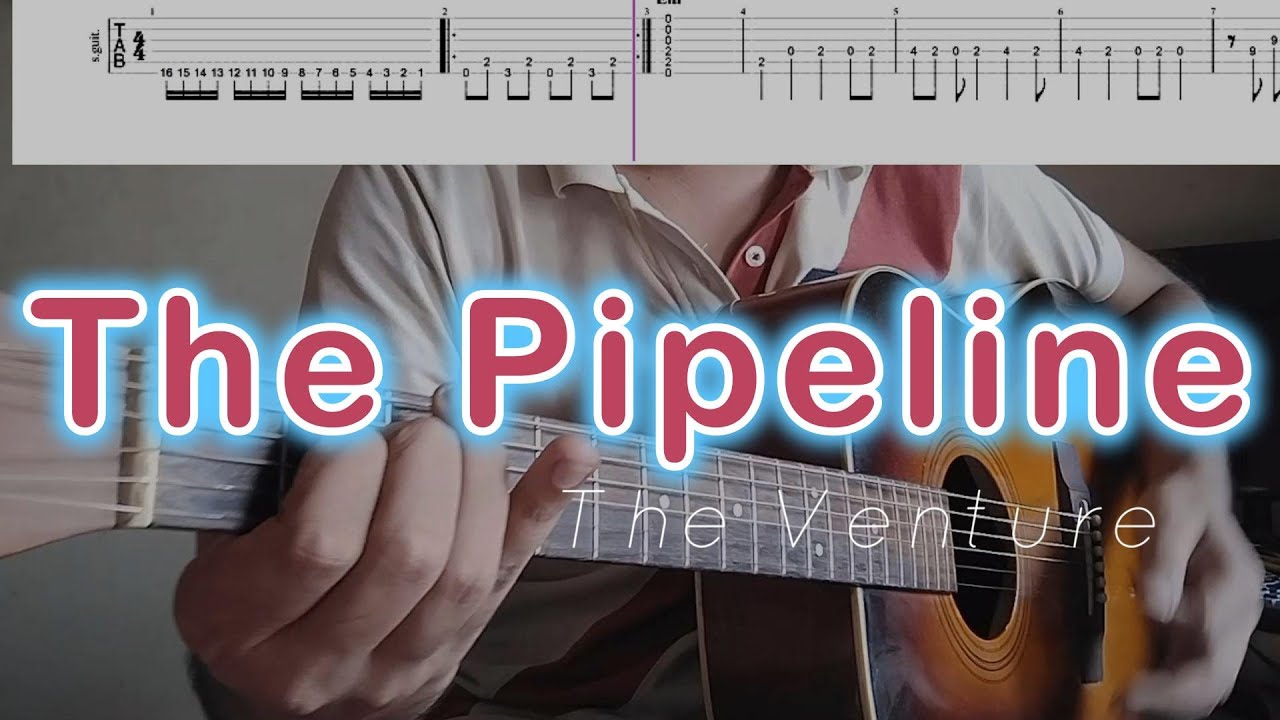 Pipeline - The venture Acoustic guitar tab #pipeline #guitar - YouTube