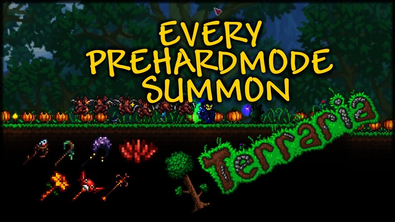 ALL Terraria Pre-Hardmode Summoning Weapons & Minions - YouTube