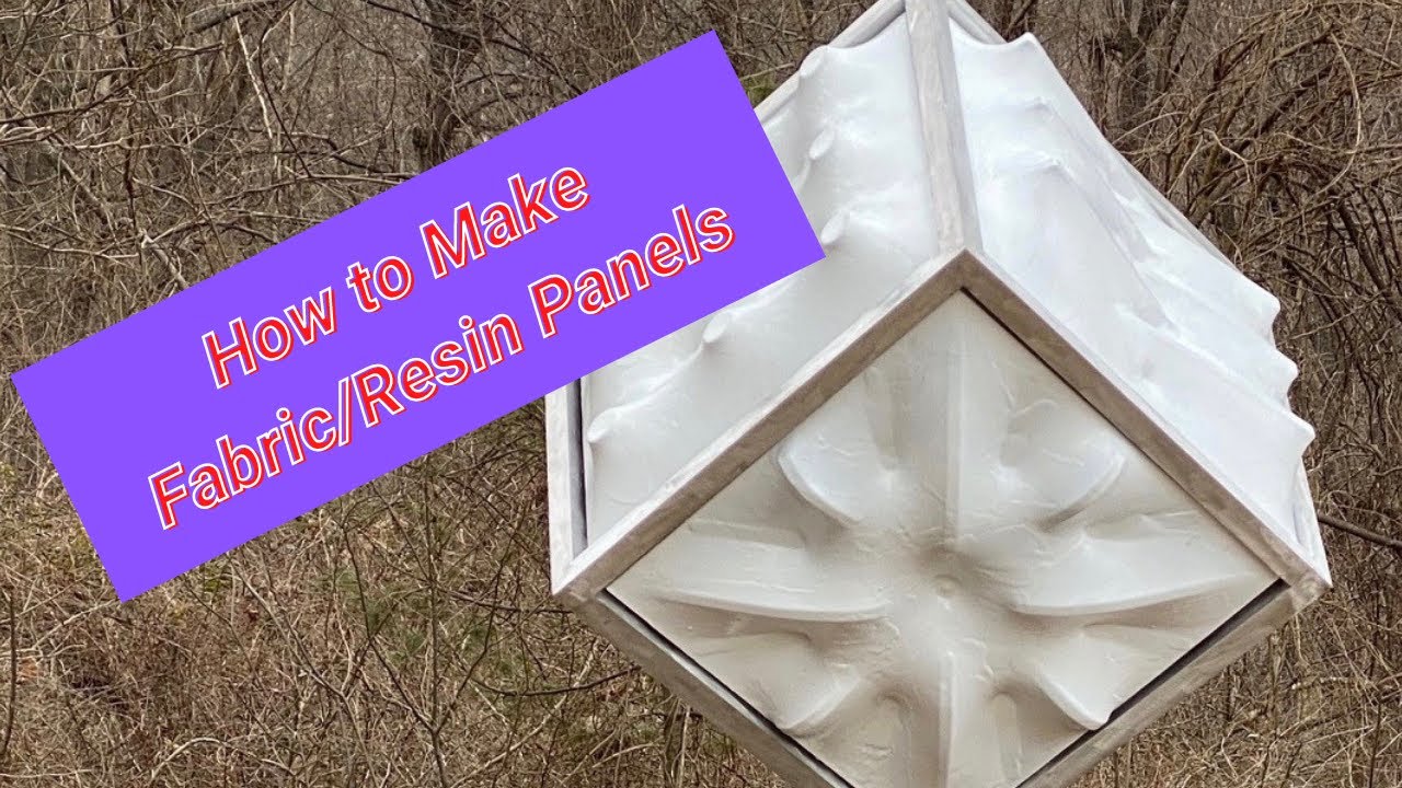 How to Make Fabric/Resin Art Panels - YouTube