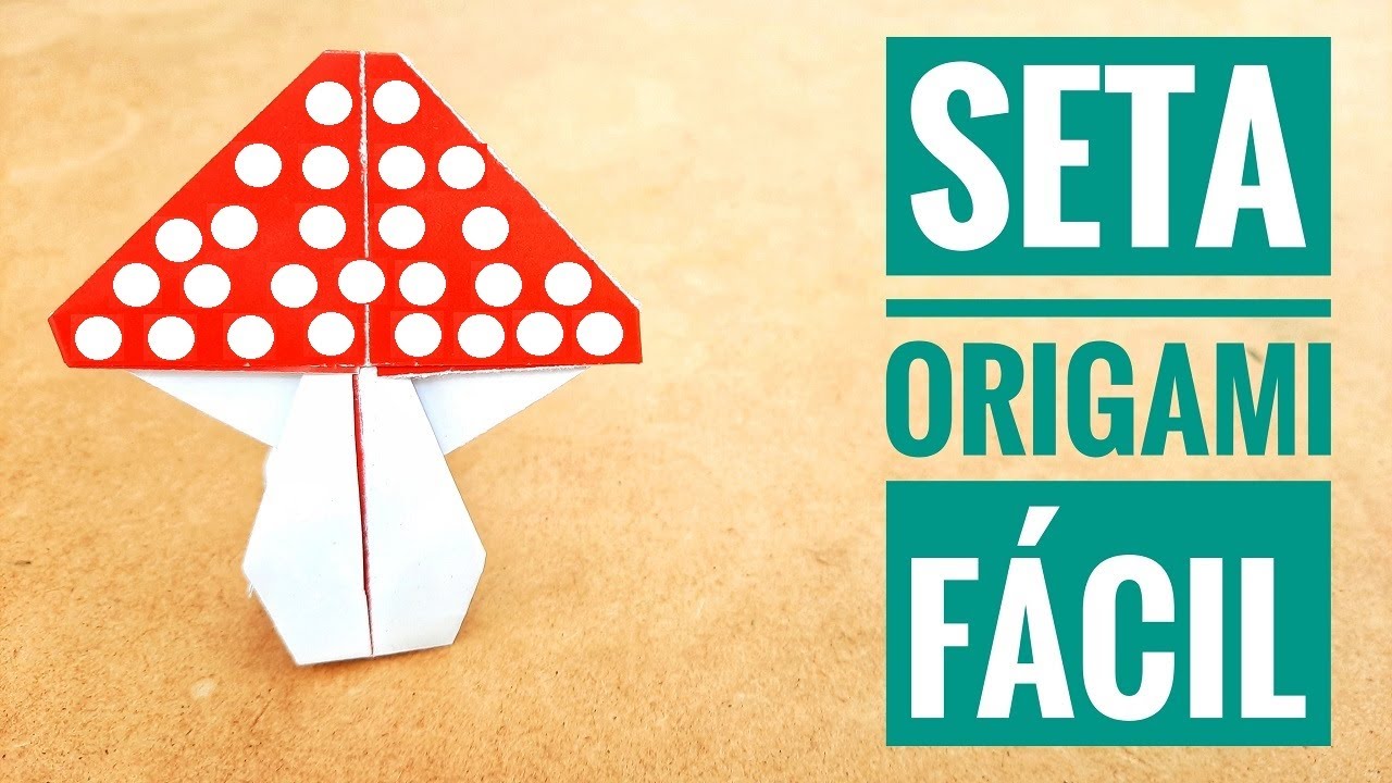 Cómo hacer una🍄 SETA de papel | Origami FÁCIL | Papiroflexia PASO A ...