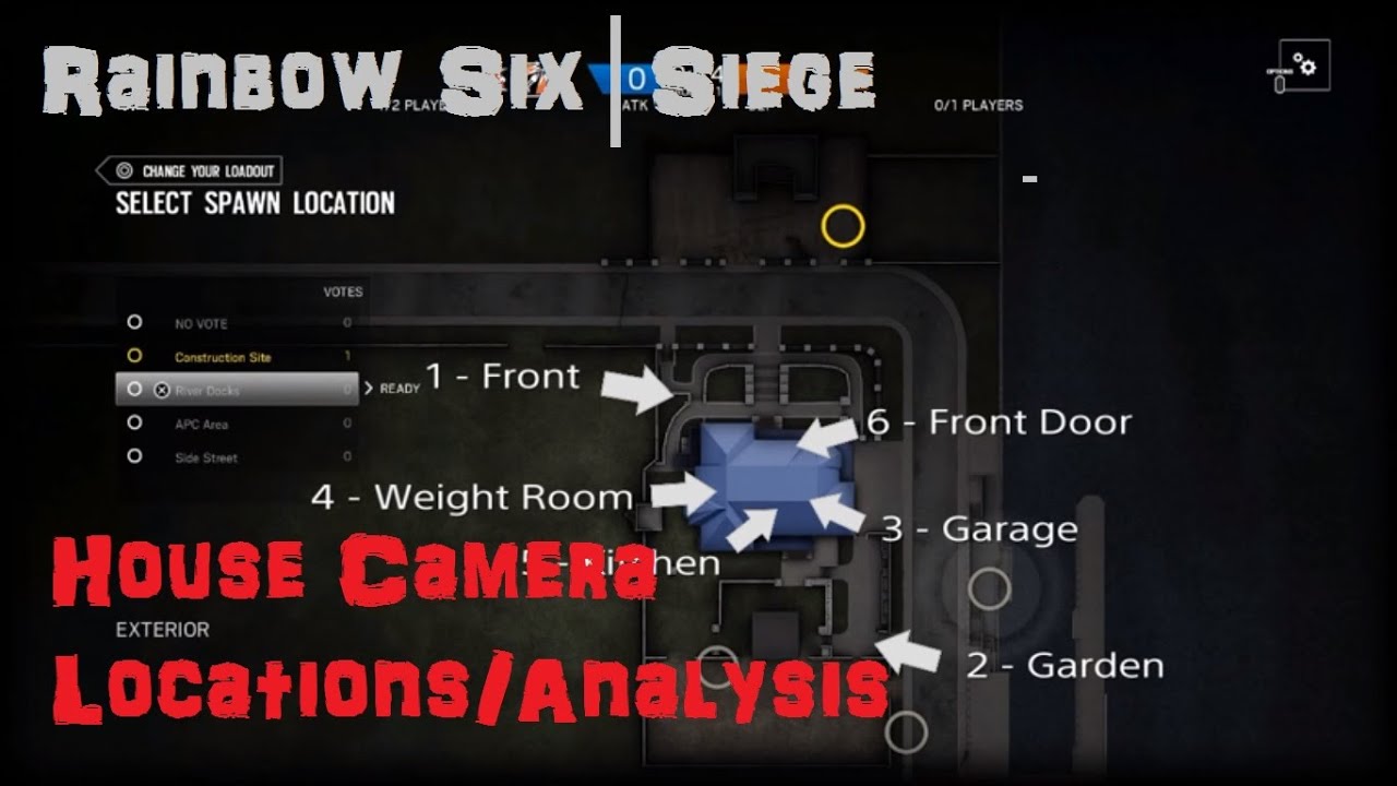 Camera Locations/Analysis - HOUSE - Rainbow Six Siege - YouTube