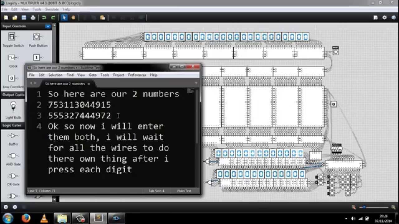 80 Bit Multiplier Made out of Logic Gates on Logicly - YouTube