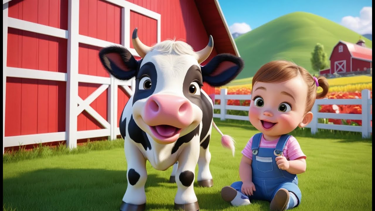 Baby Cow Say Moo Moo Moo | Fun Baby Animal Song for Kids | Learning ...