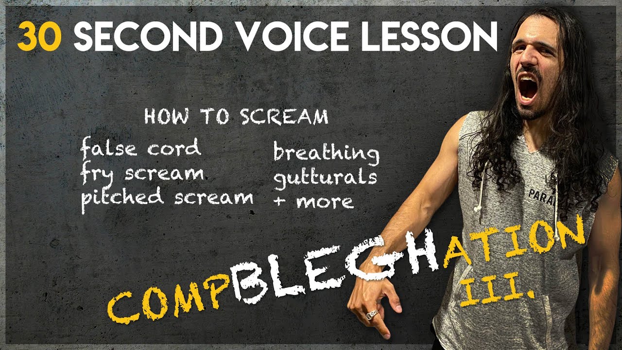 How to scream: false cord, fry scream, gutturals + more - YouTube