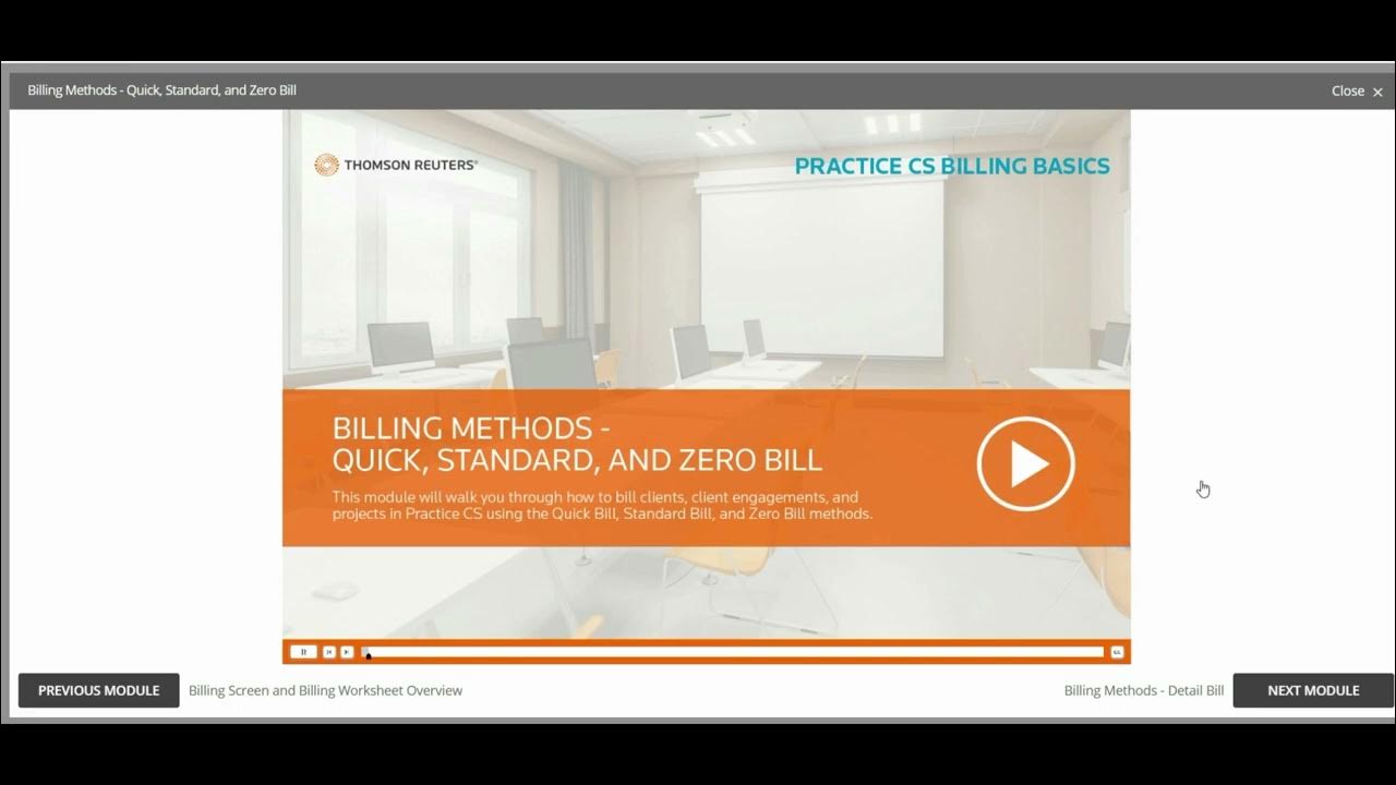 Practice CS Billing Basics - YouTube
