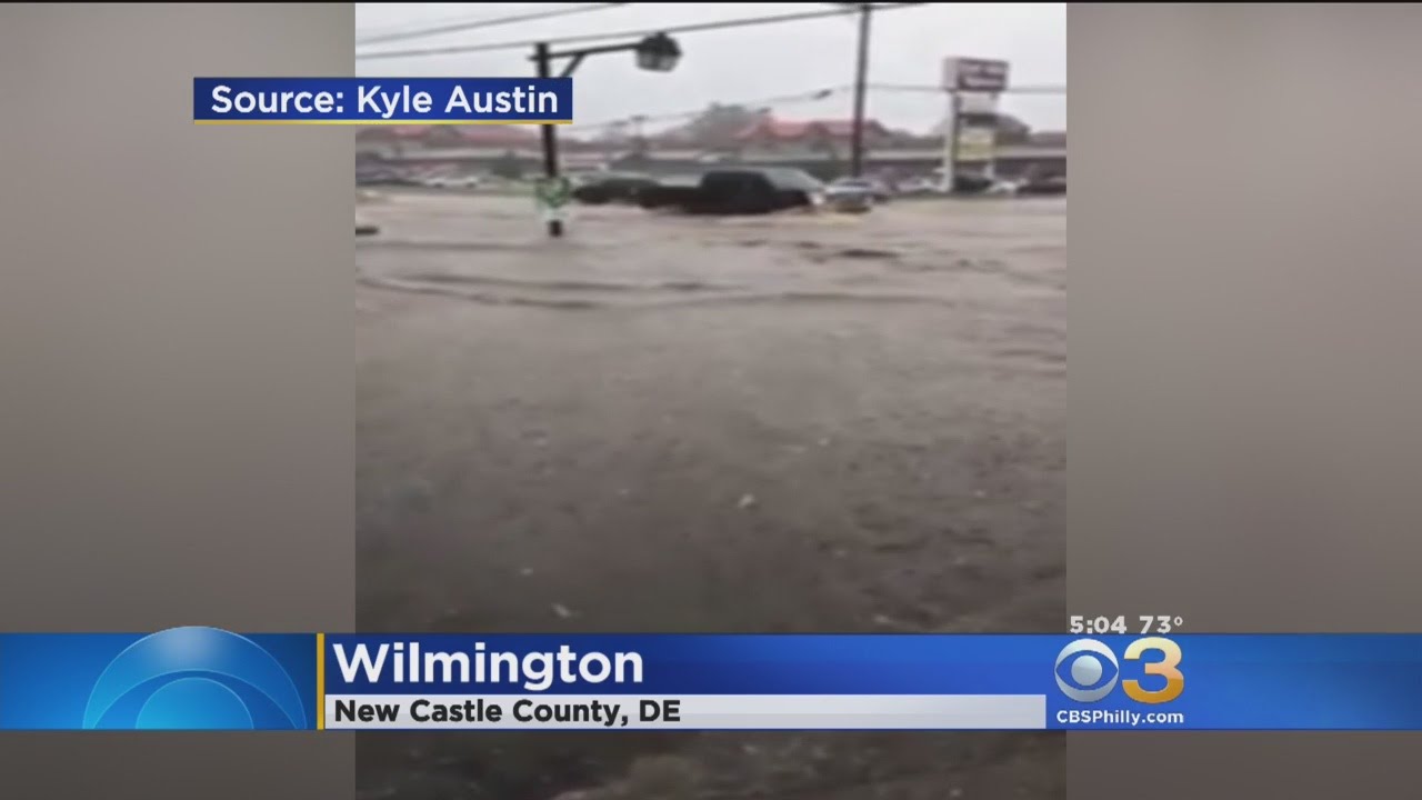Severe Storm Triggers Flash Flooding In Delaware Youtube