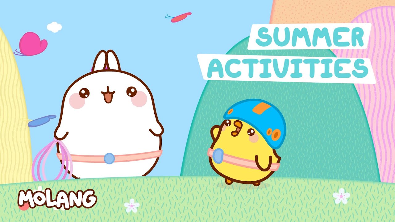 Hiking For Beginners | Molang | Summer Activities Compilation - YouTube