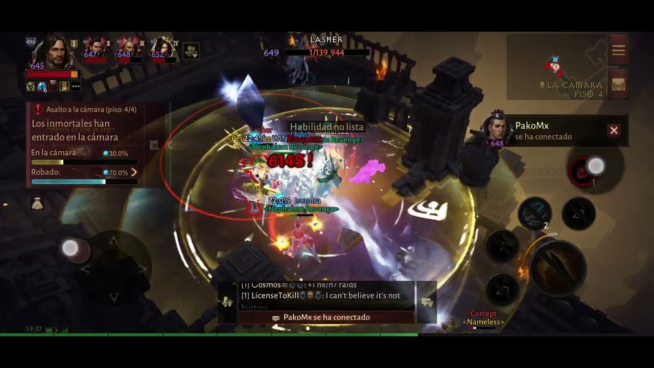 Diablo Immortal Vault Sin War 🔥 PVP Cámara, Immortales Isendra, Dakars ...