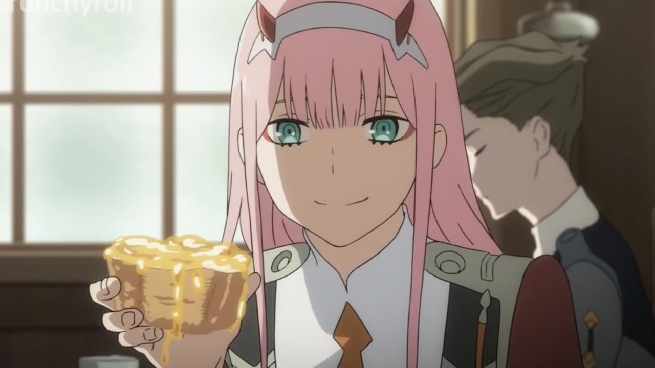 Hero and Zero Two‘s first breakfast~| scene |DARLING IN THE FRANXX ...