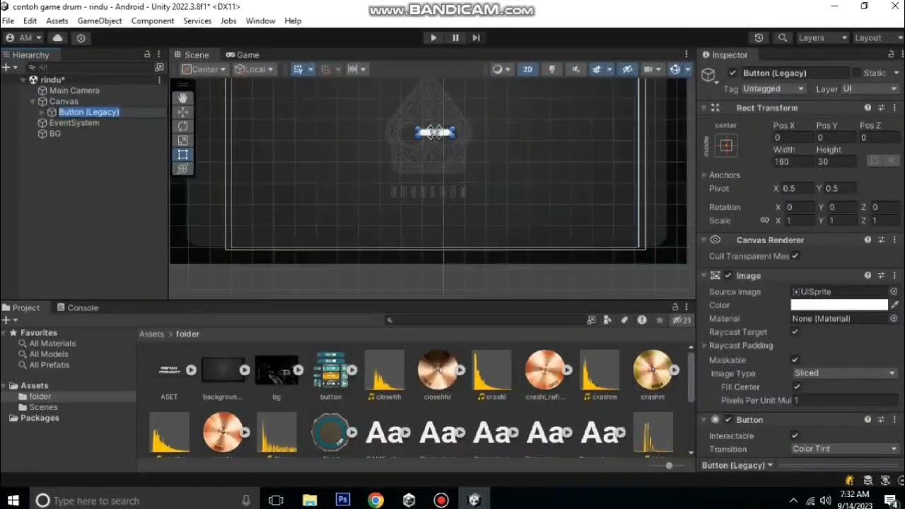 CARA MEMBUAT GAME DRUM DI UNITY ENGGINE TANPA SCRIPT - PART 1 - YouTube