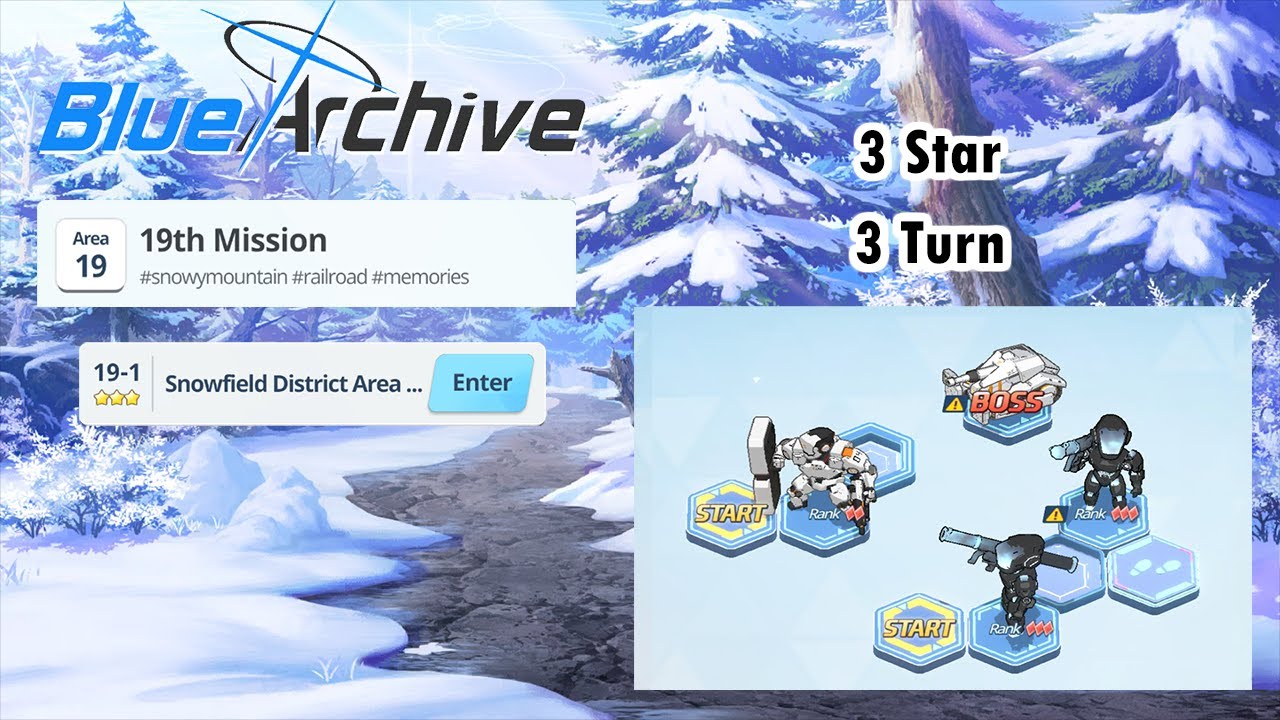Blue Archive Global - Story Stage Normal 19-1 (3 Star & 3 Turn Clear ...