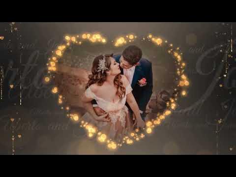Pack editable para Bodas After Effects "Wedding Gold"Incluye intro, slideshow, trailer, créditos ...