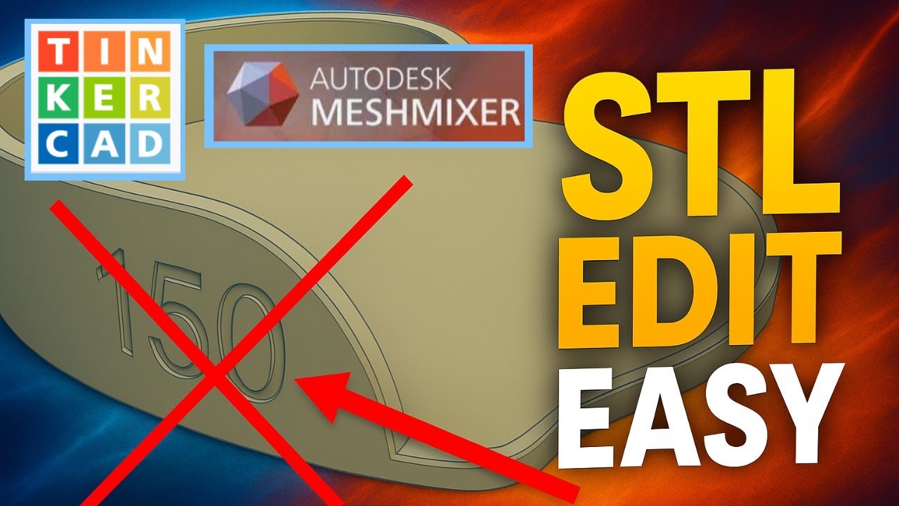 3 Easy Ways to Edit an STL File using Tinkercad & Meshmixer - YouTube