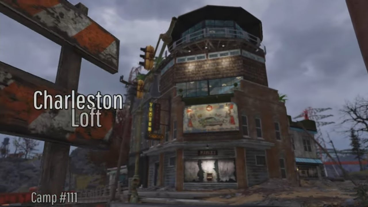 Fallout 76 Camp Build | Charleston Loft | Clean // Modern // Loft - YouTube