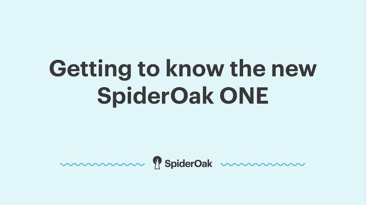 Webinar: Getting to know the new SpiderOak ONE - YouTube
