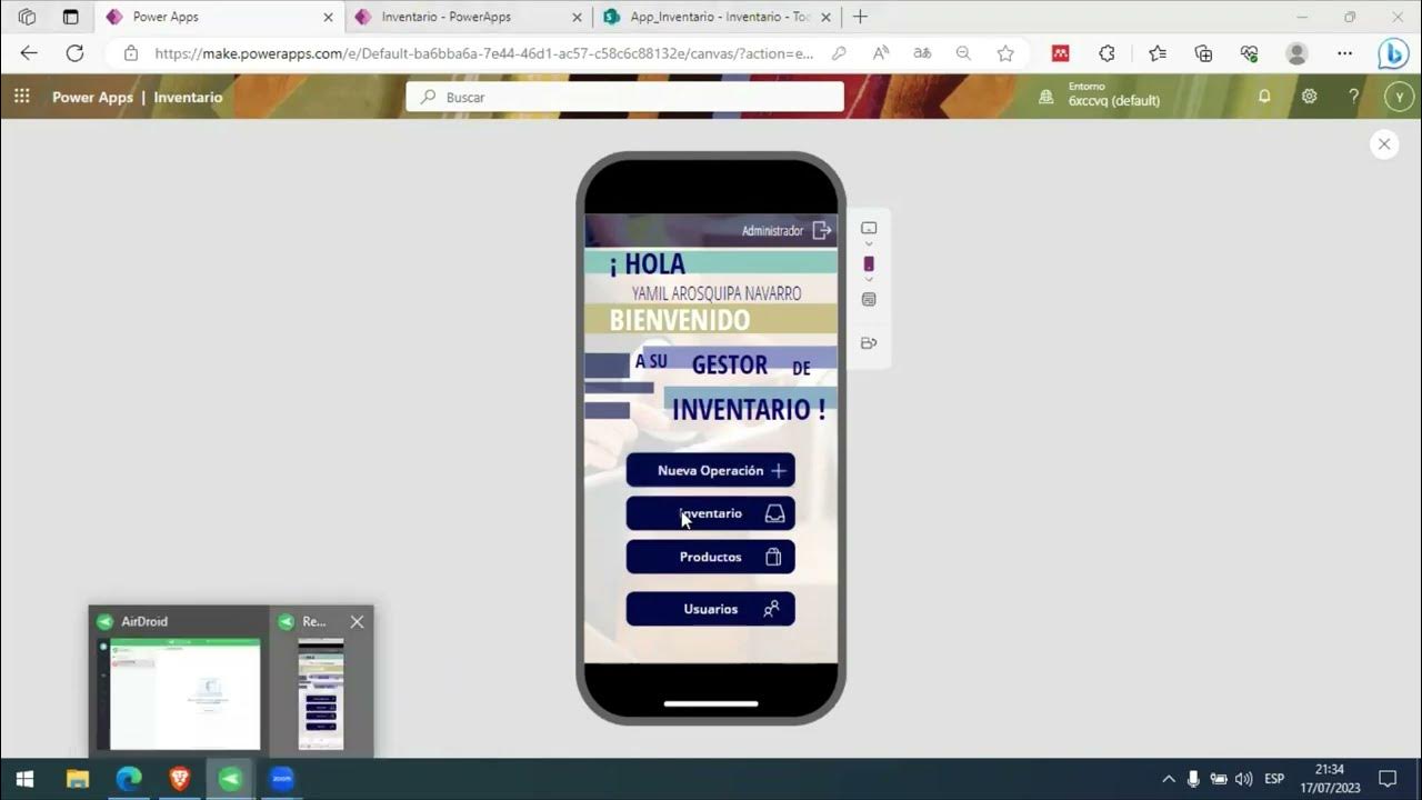 POWER APPS: APLICACIÓN WEB PARA LA GESTIÓN DE INVENTARIO CON LECTOR DE CÓDIGO DE BARRAS - YouTube