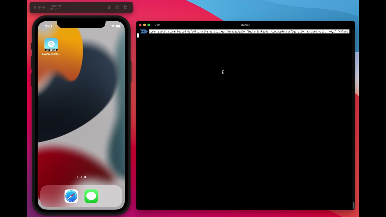 How To Use Xcrun Simctl To Set Managed App Configuration For Testing In Ios Simulator Youtube