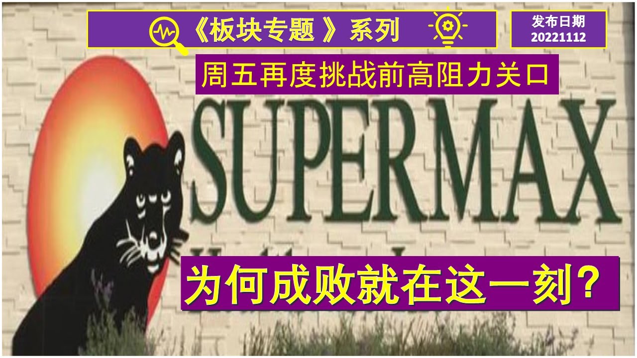 【板块专题】SUPERMAX 周五再度挑战前高阻力关口，为何成败就在这一刻？ 20221112 - YouTube