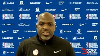 Hawks coach Nate McMillan post-game presser after 123-113 preseason win ...