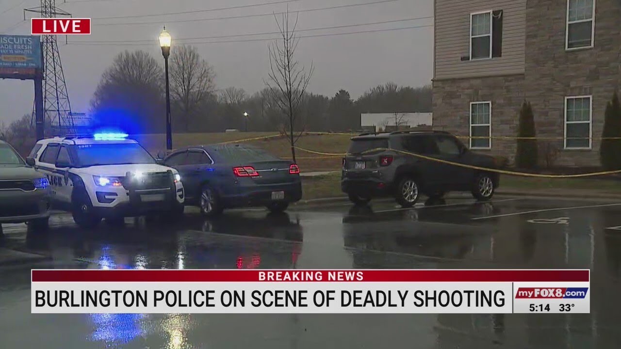 Burlington police on scene of deadly shooting - YouTube