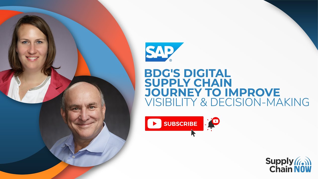 BDG's Digital Supply Chain Journey to Improve Visibility & Decision ...