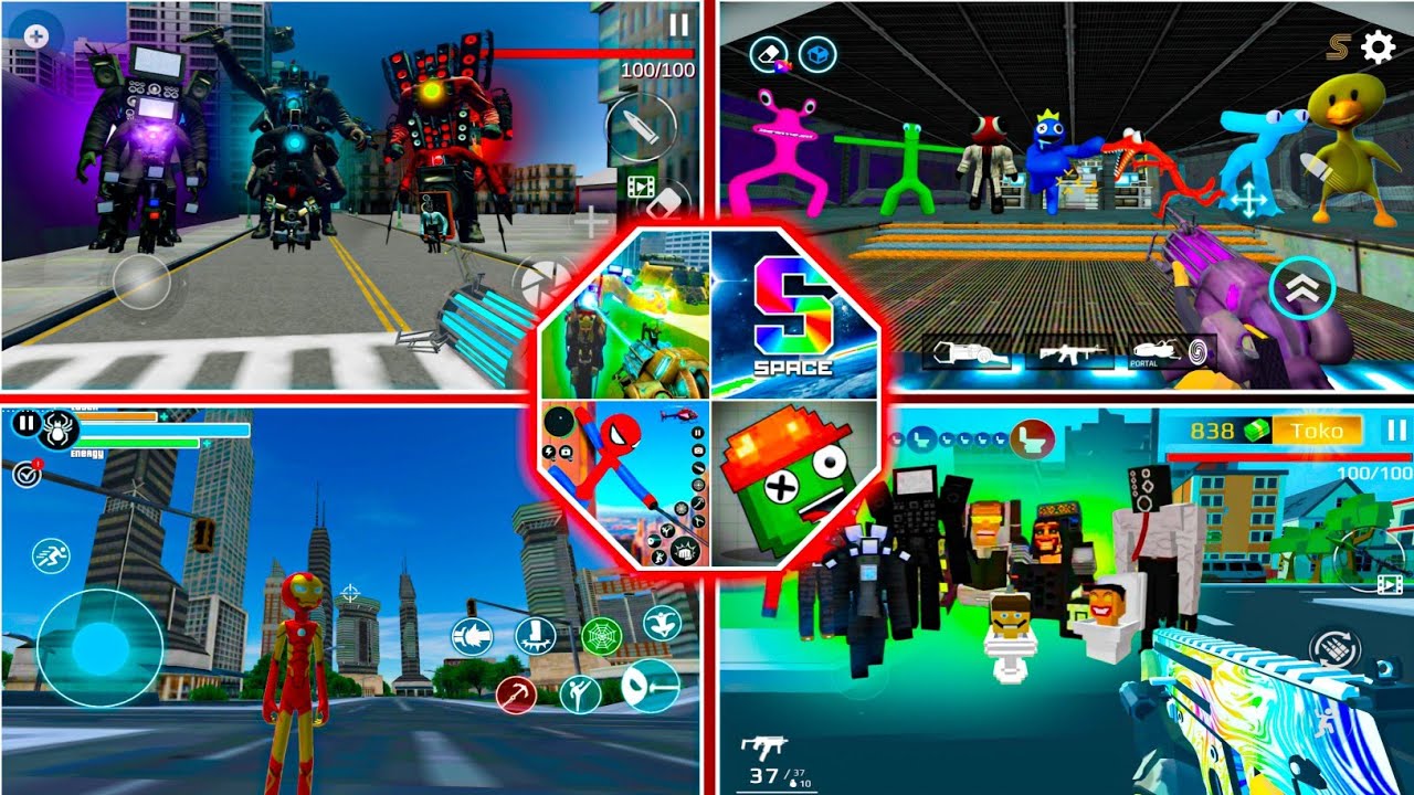 Sandbox in Space,Nextbots Sandbox Playground,MelonBox,Spider Superhero ...