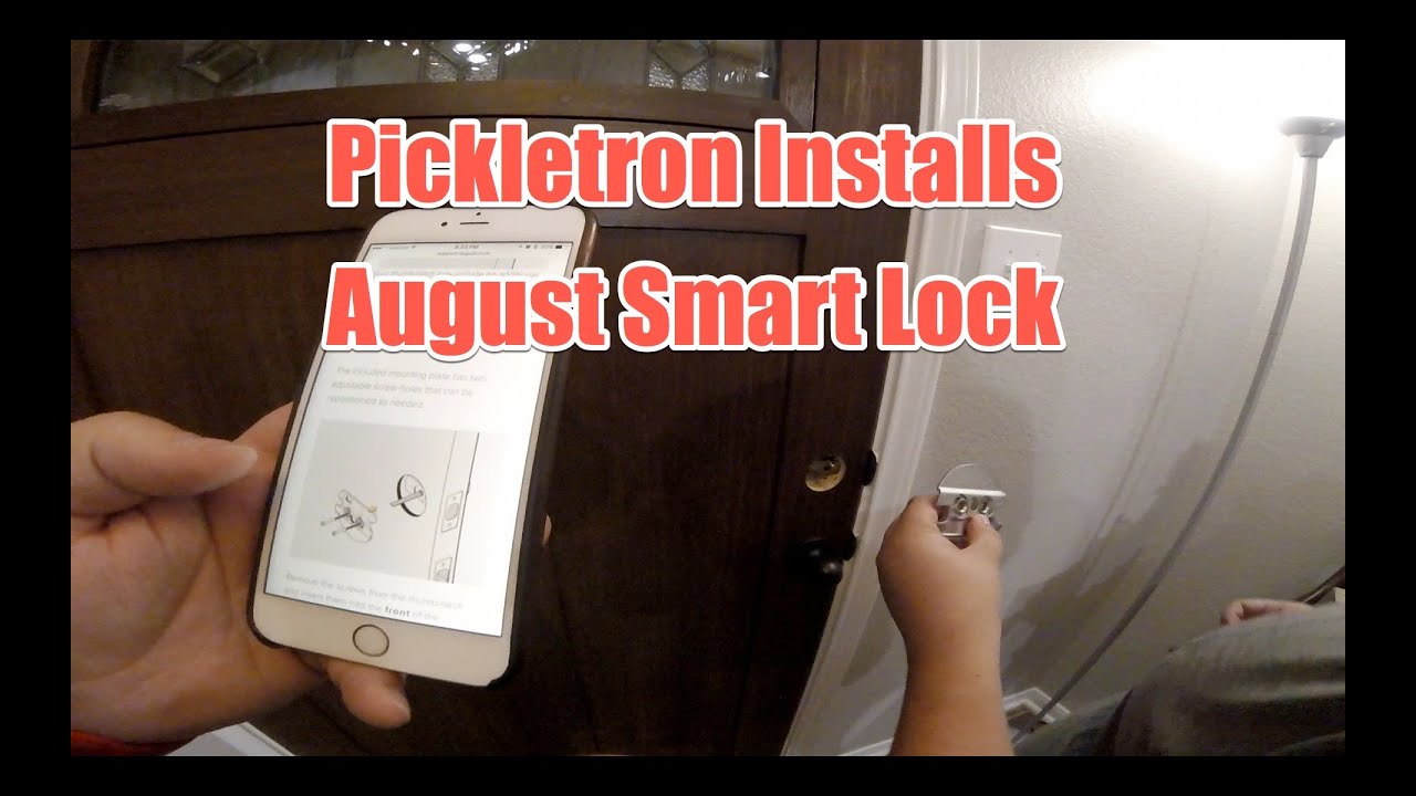 August Smart Lock Install - YouTube