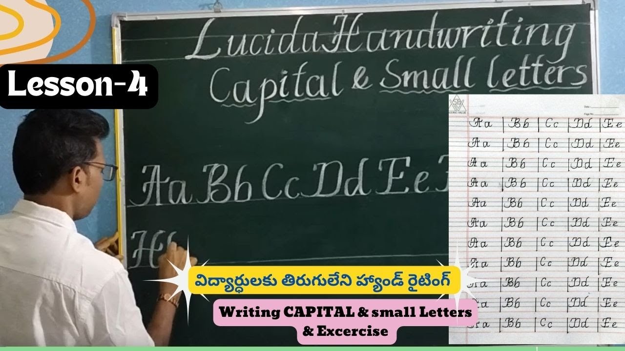 Lucida Handwriting New Series - Lesson_4 - YouTube