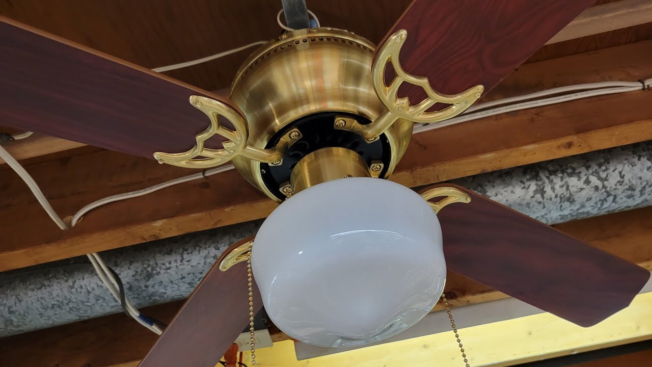 Walmart Mainstays Hugger Ceiling Fan - YouTube