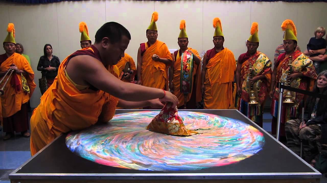 Sand Mandala Ceremony 061214B - YouTube