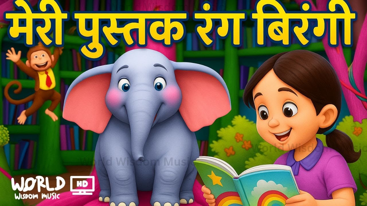 Meri Pustak Rang Birangi | मेरी पुस्तक रंग बिरंगी | Hindi Nursery ...