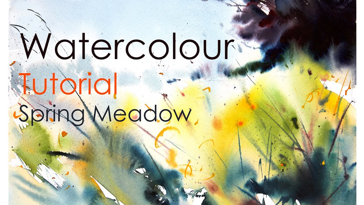 Watercolour Tutorial – Spring Meadow - YouTube