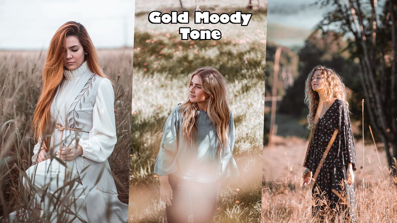 Moody Gold Tone Color Grading | Photoshop Tutorial #photoshop #tutorial ...