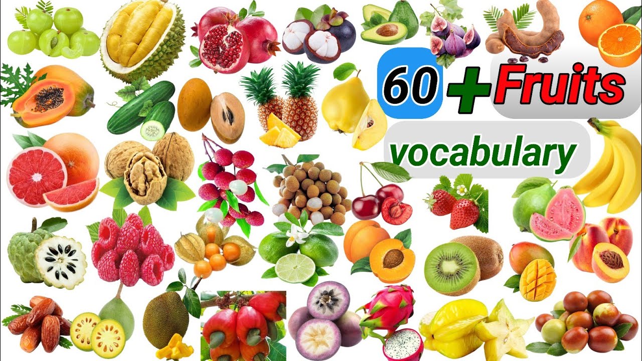 Fruits vocabulary |60+Fruits Name in English with pictures |Learn ...