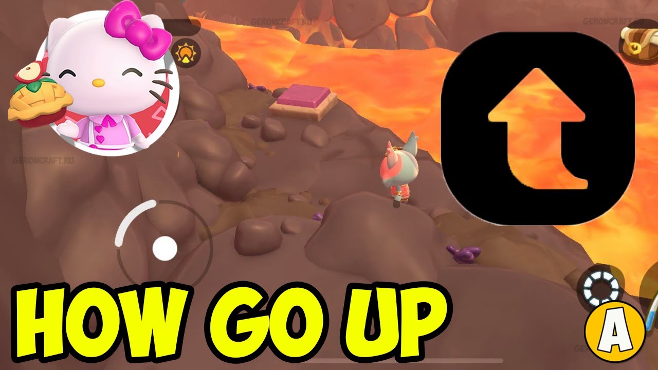 Hello Kitty Island Adventure how to go up the VOLCANO (all ways in one ...