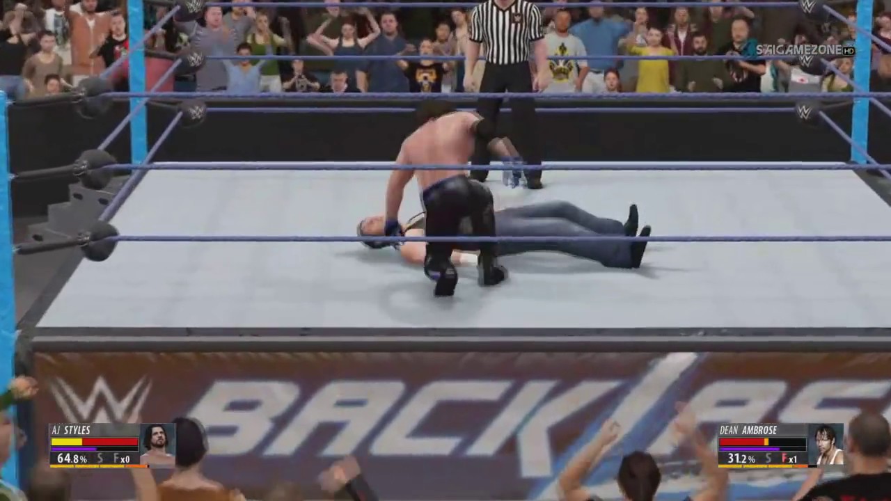 WWE Backlash 2016 - AJ Styles VS Dean Ambrose (WWE World Heavyweight ...