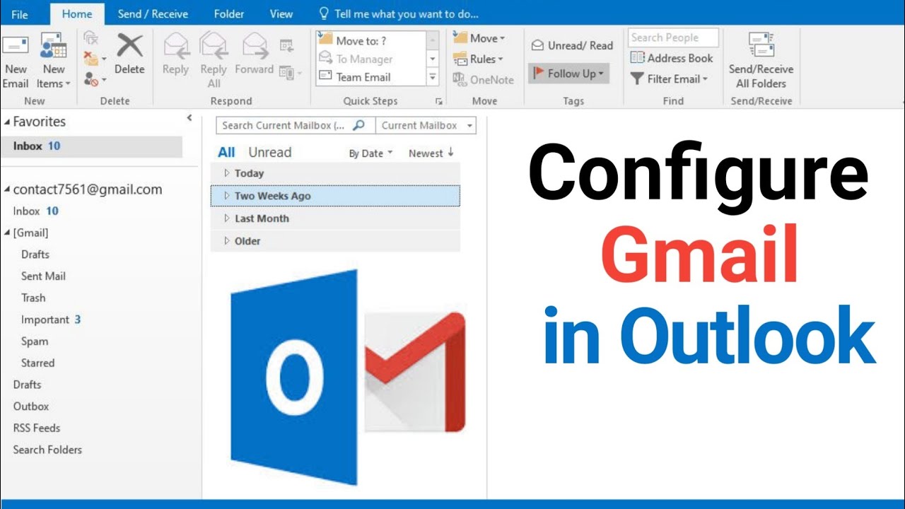 How to configure Gmail in outlook | How to set up Gmail in outlook ...