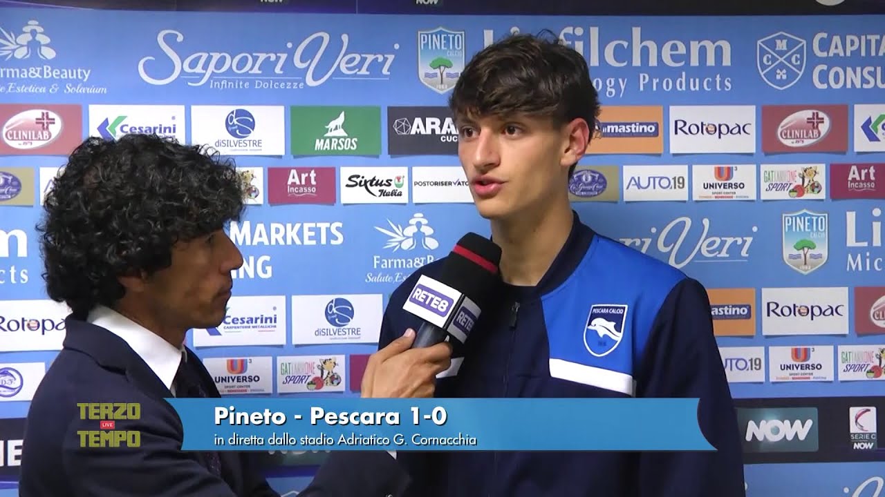 Pineto - Pescara 1-0 Floriani: "Pensiamo già alla prossima" - YouTube