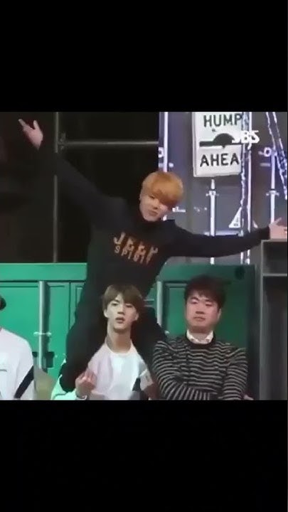 Jimin sitting on Jin's shoulder and tickling his chin😻 - YouTube